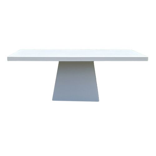 Modern Pedestal Rectangular Table